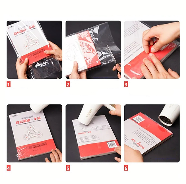 Book Heat Shrink Wrap Pembalut Plastic Wrap Untuk buku 20cm 25cm wrap ...