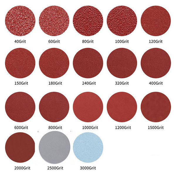 Sanding Disk Sand Round Grit Polish Sandpaper 40 to 3000 Grit ...