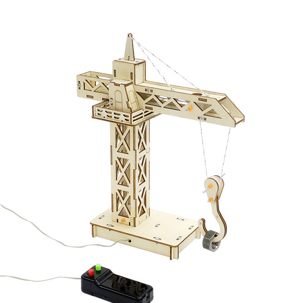 Tower Crane DIY Puzzle Pack STEM Toy | Science Education Set with Robo ...