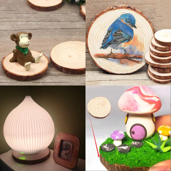 1 Pcs Wood Base For Craft - Malaysia Clay Art