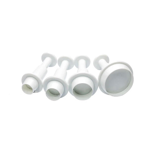 Round Shape Plunger Cutter - Set of 4 - Malaysia Clay Art