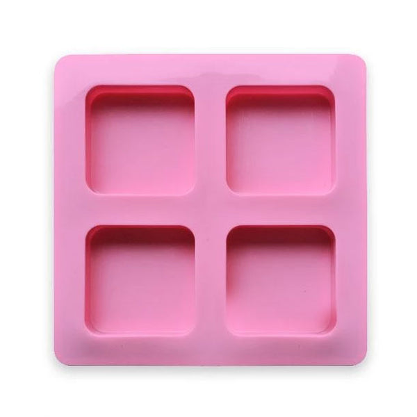 Square Silicone Mold - 4 Cavity (AB Resin) - Malaysia Clay Art