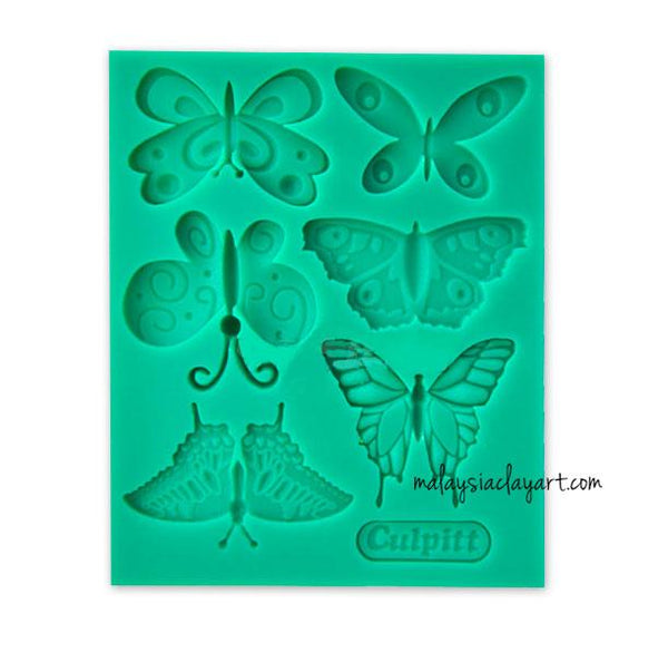 Butterfly Silicone Mold (6 Cavity) - Malaysia Clay Art
