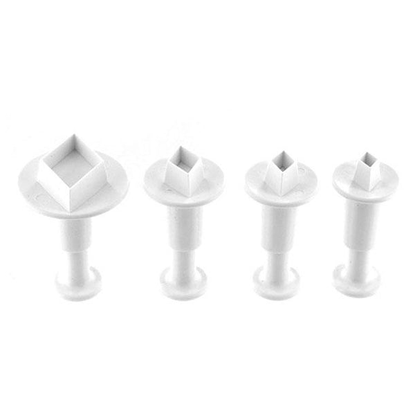 Diamond Plunger Cutter - Set of 4 - Malaysia Clay Art