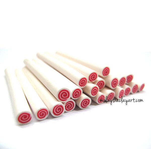 1 x Kamaboko Polymer Clay Cane - Malaysia Clay Art
