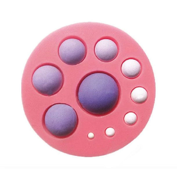Semi Sphere Half Round Silicone Mold - 10 Sizes - Malaysia Clay Art