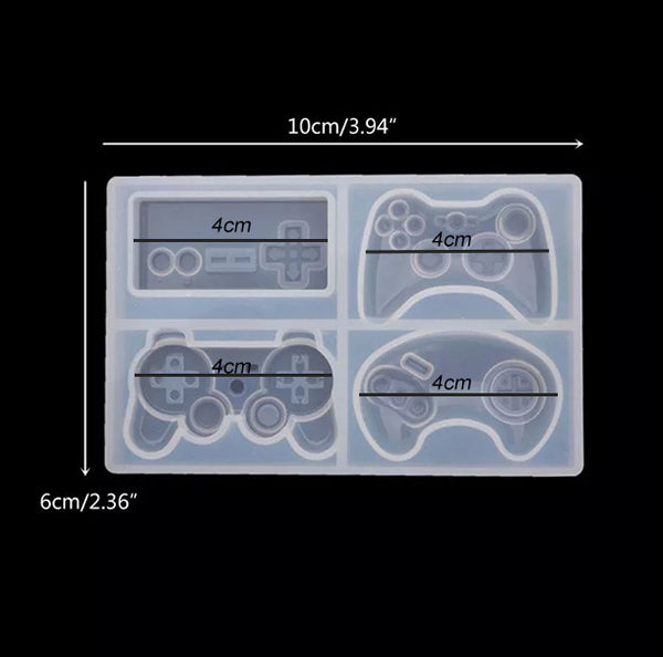 Gaming Joystick 4 cavity Silicone Mold - Malaysia Clay Art