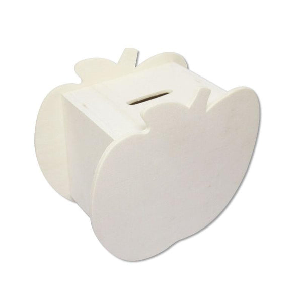 Wooden Apple Coin Bank - Malaysia Clay Art